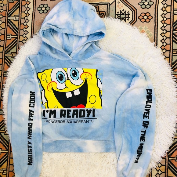 Nickelodeon | Shirts & Tops | Spongebob Squarepants Crop Sweater | Poshmark